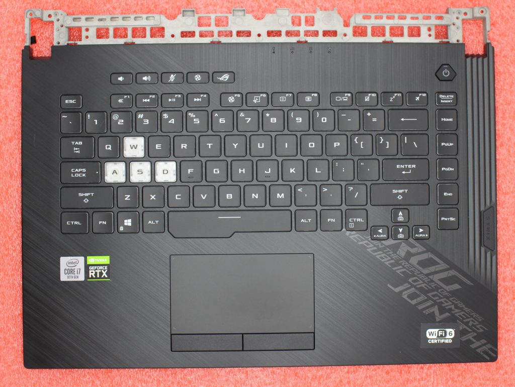 Asus ROG Strix G15 G512LW US Palmrest with Backlit Keyboard and ...