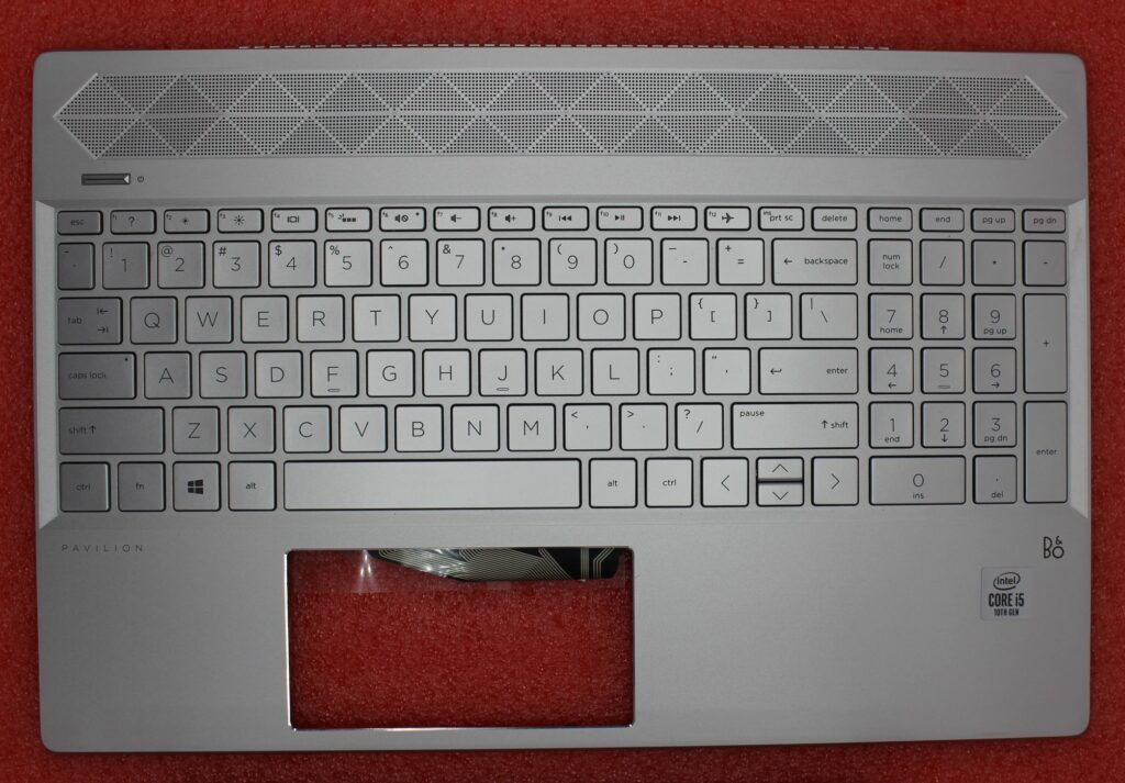 HP Pavilion 15-CS0061ST Palmrest w/ Backlit Keyboard Natural Silver ...